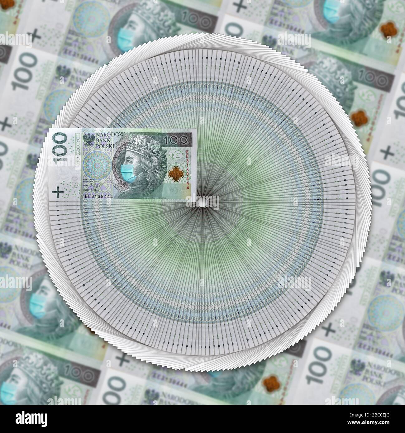100 zlotych bill hi-res stock photography and images - Alamy