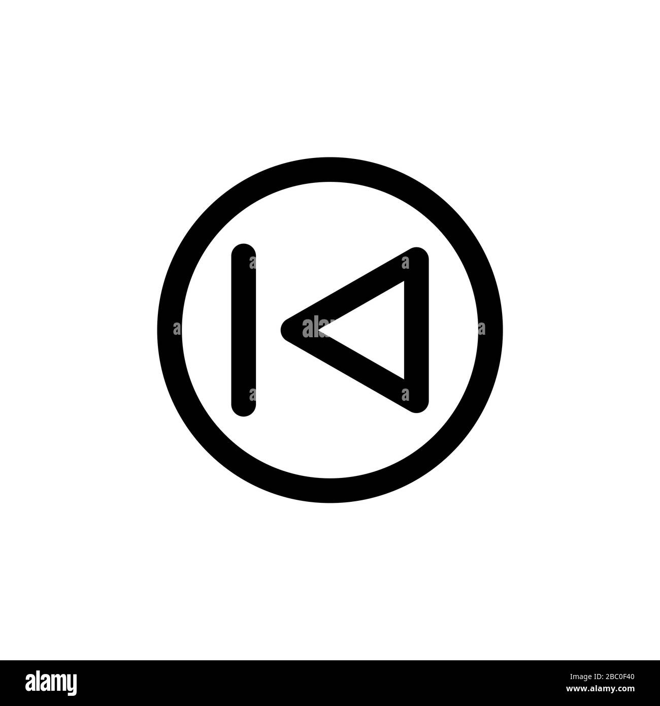 back media player icon design Stock Vector Image & Art - Alamy