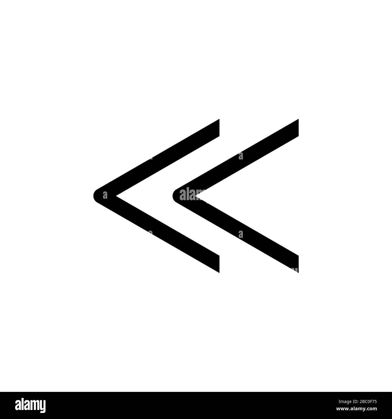 left arrow icon vector design Stock Vector Image & Art - Alamy