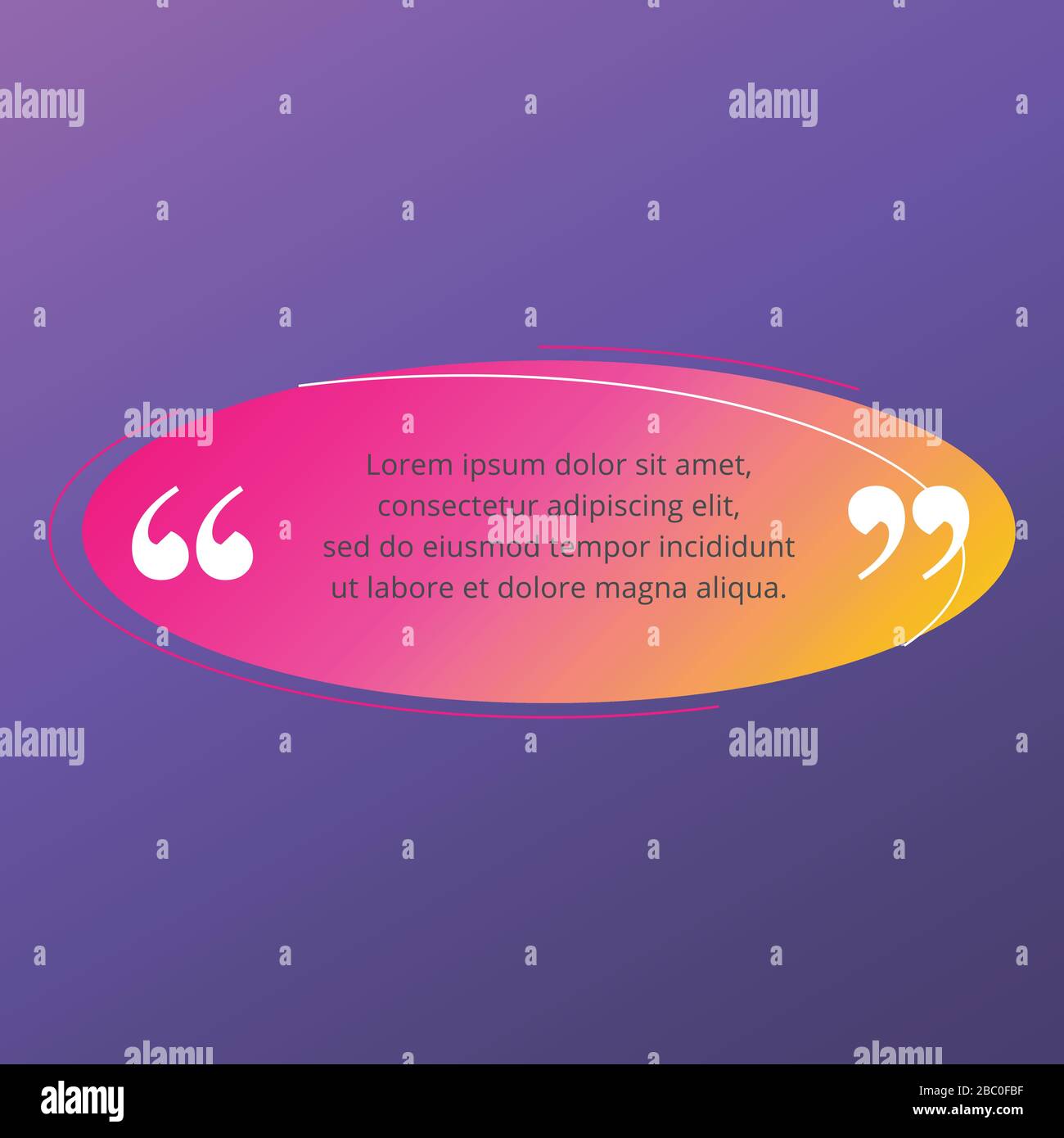 Quote blank frame vector template Stock Vector Image & Art - Alamy