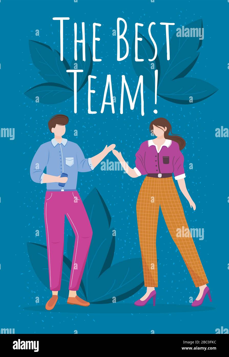 The best team poster vector template Stock Vector Image & Art - Alamy