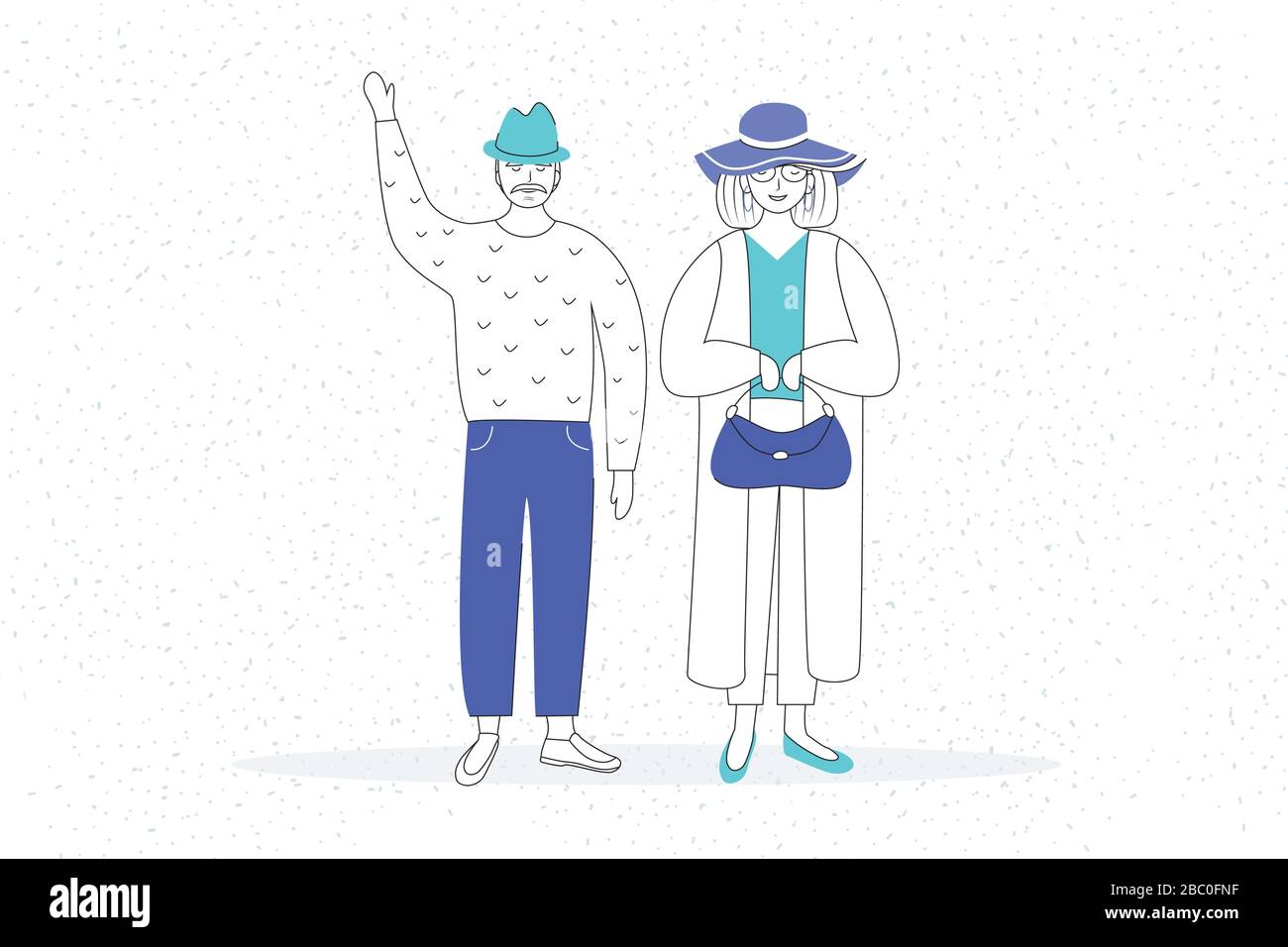 Retired people flat vector illustration Stock Vector Image & Art - Alamy