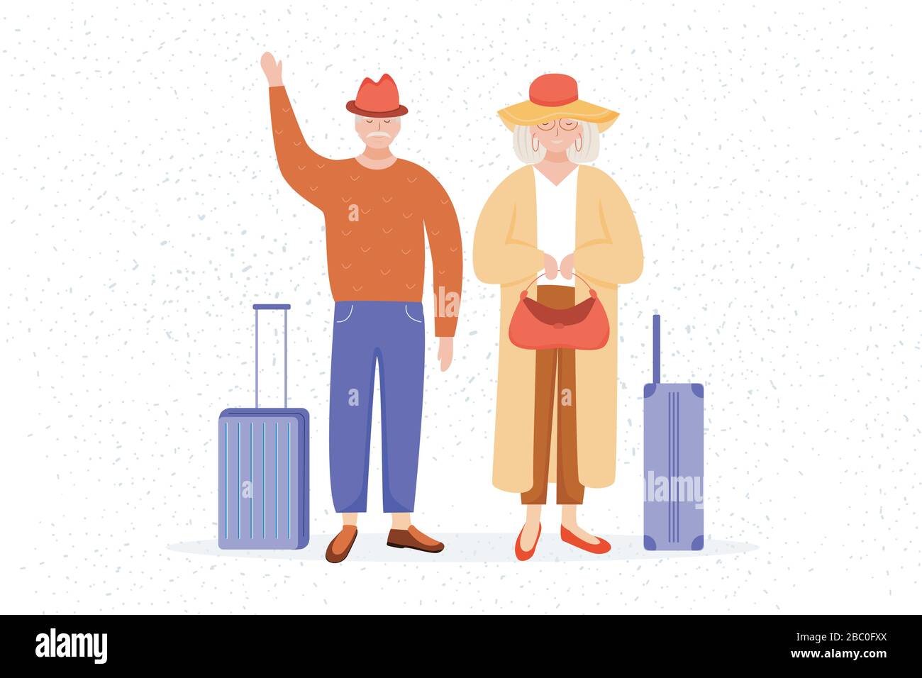 Retired people flat vector illustration Stock Vector Image & Art - Alamy