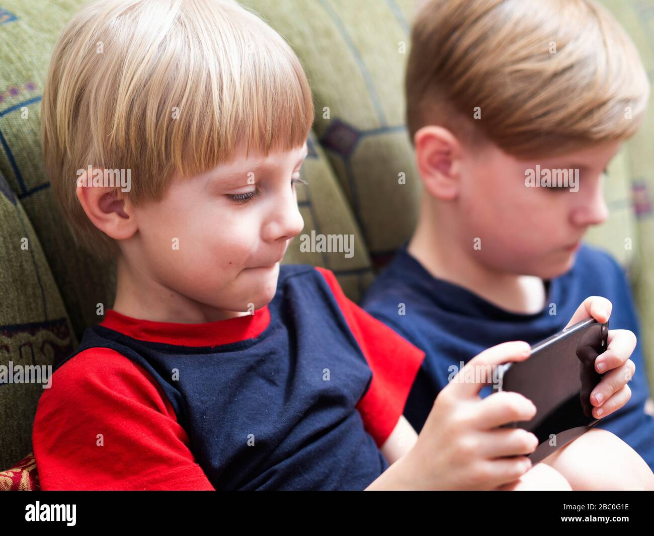 Two Boys Chatting Online High Resolution Stock Photography and Images ...