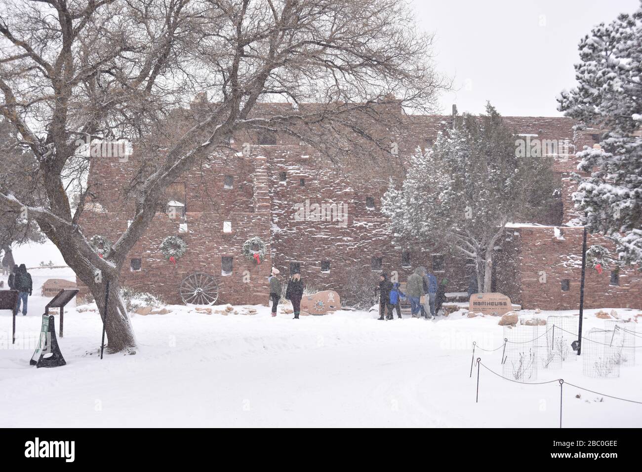 Grand Canyon, AZ., U.S.A. Dec. 31, 2019.Mary E.J. Colter opened The ...