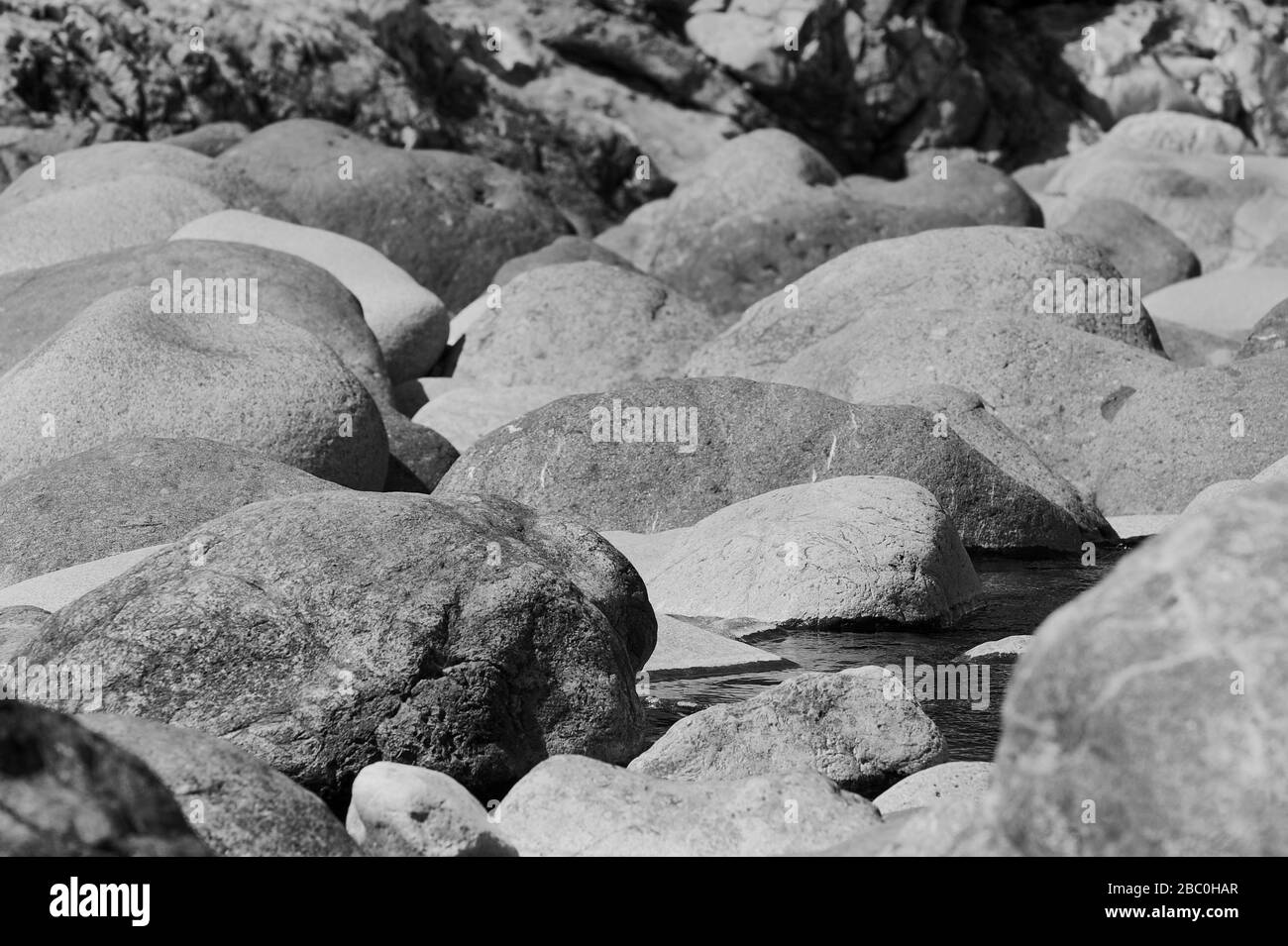 Grey River Rocks Stock Photo - Alamy