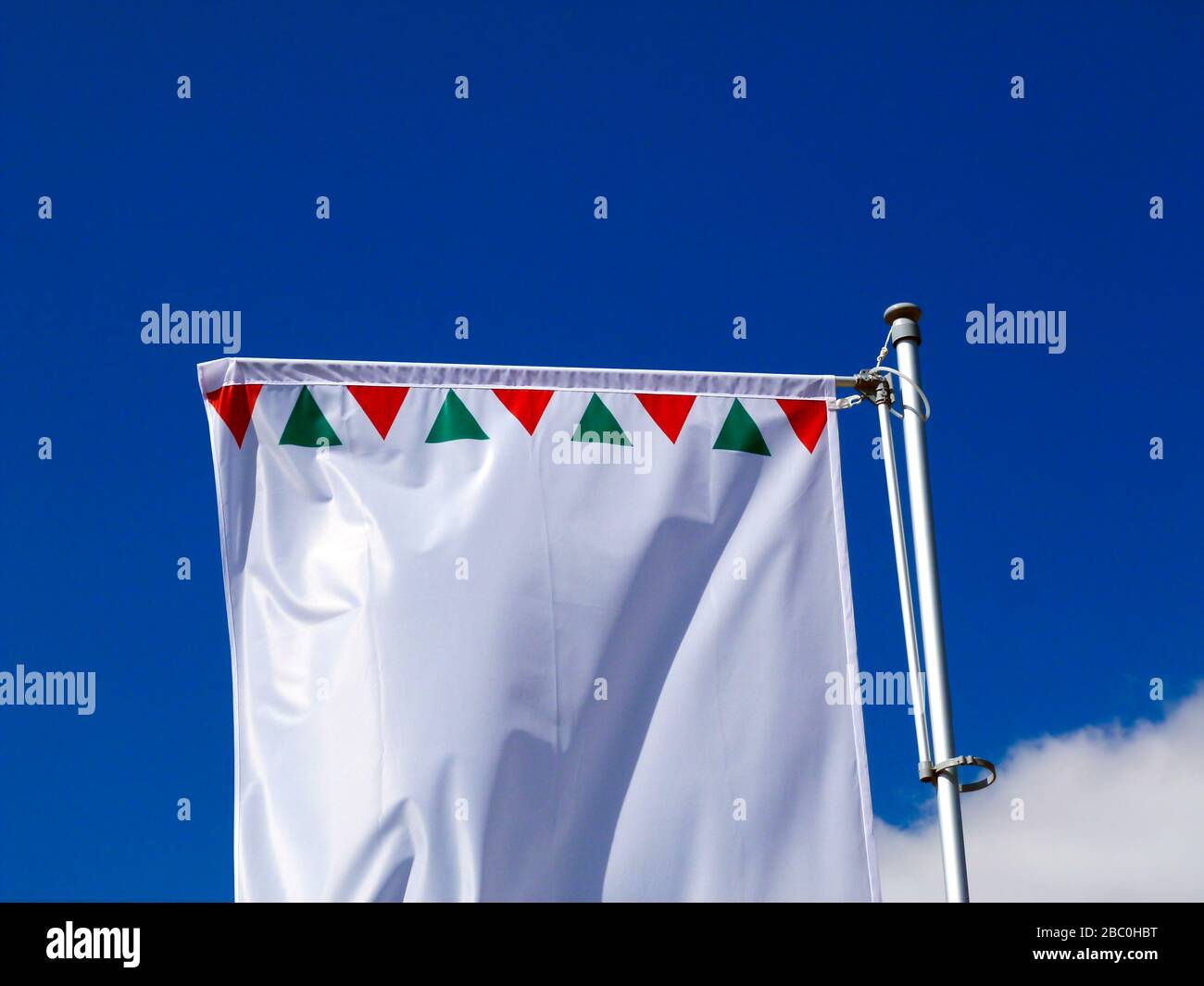 Blue triangle flag isolated on hi-res stock photography and images - Alamy