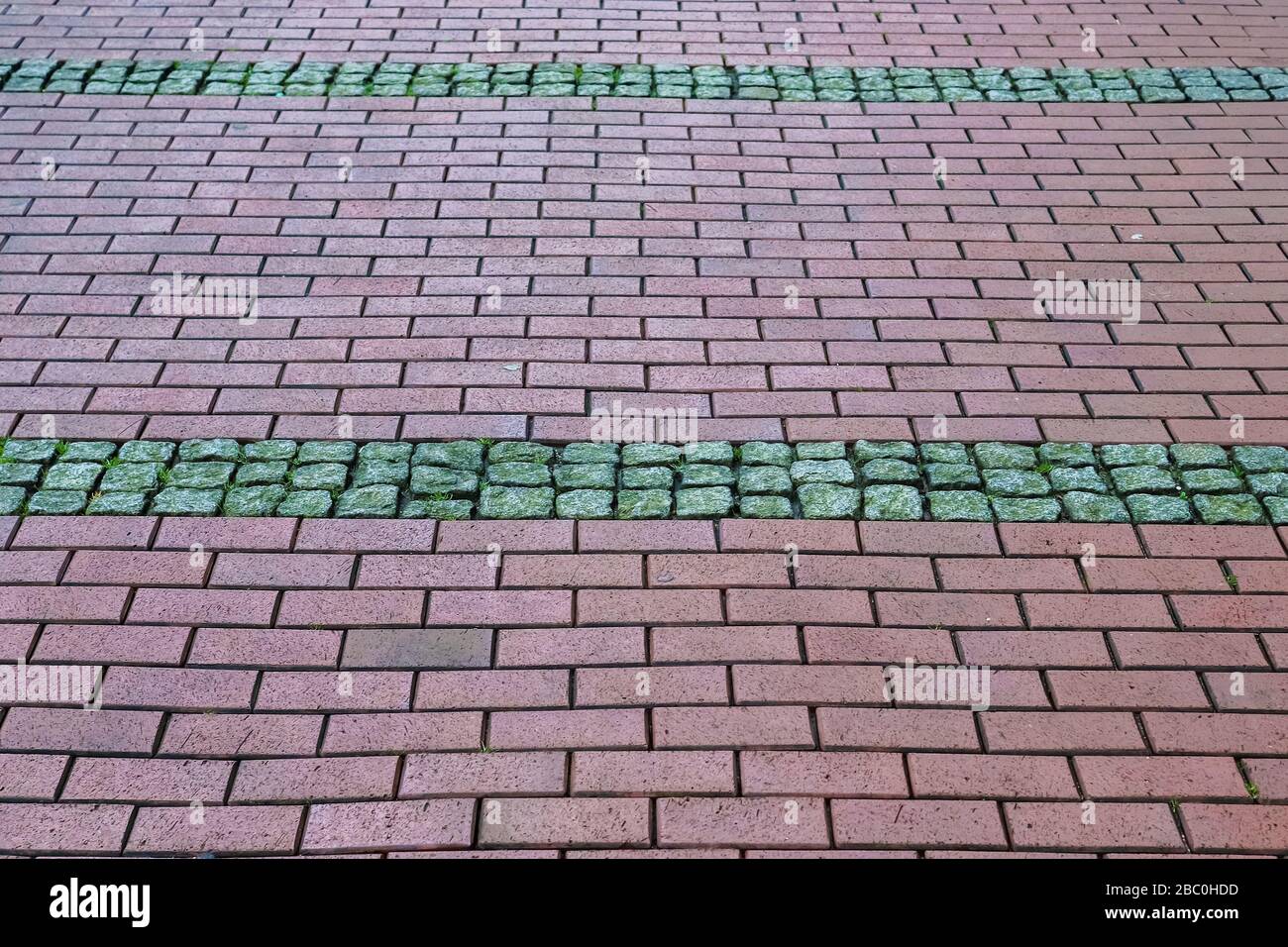 Detailed close up on old vintage cobblestone roads and walkways Stock ...