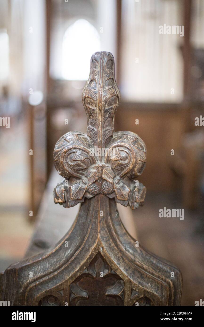Wooden church pew hi-res stock photography and images - Alamy