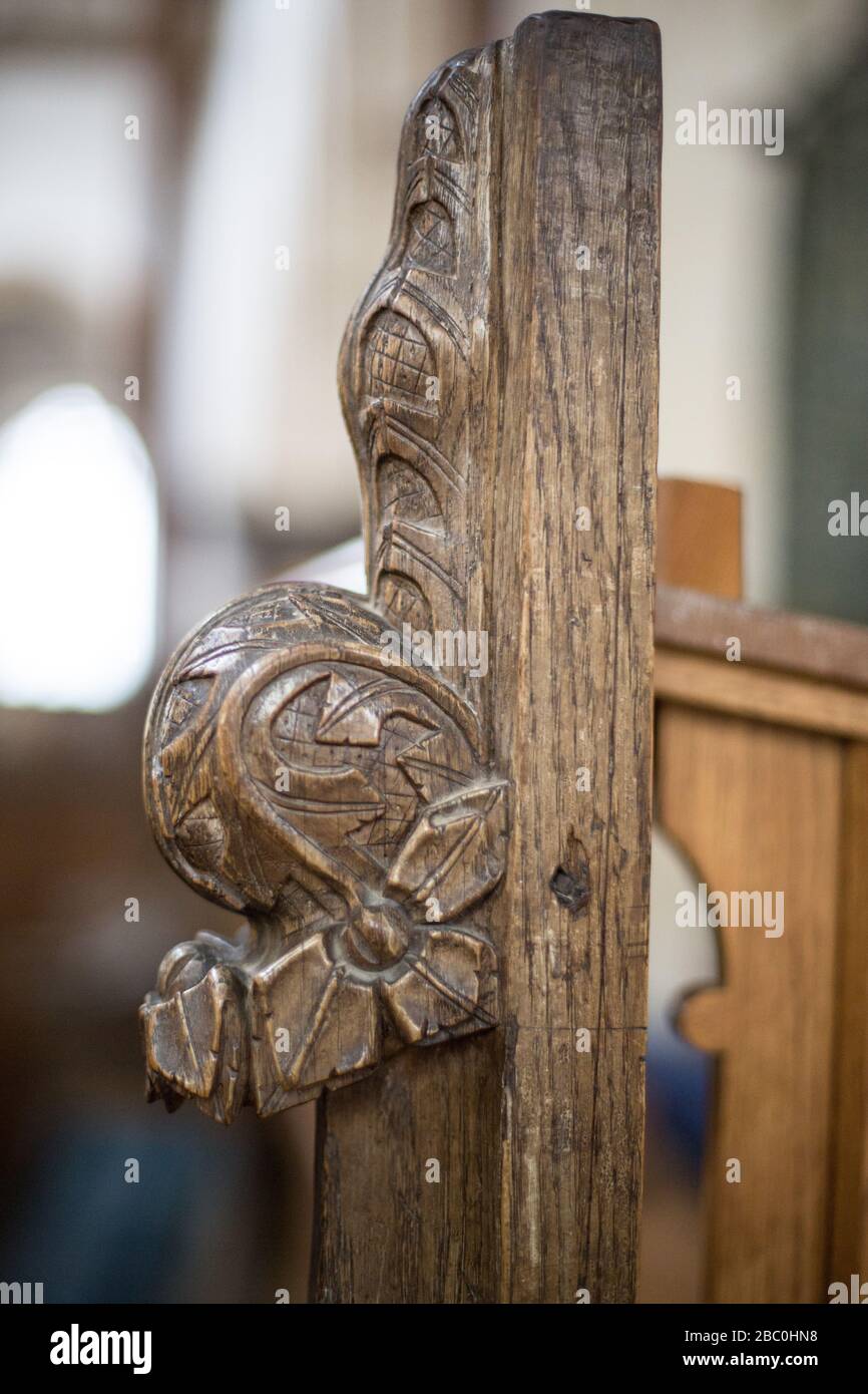 Wooden church pew hi-res stock photography and images - Alamy