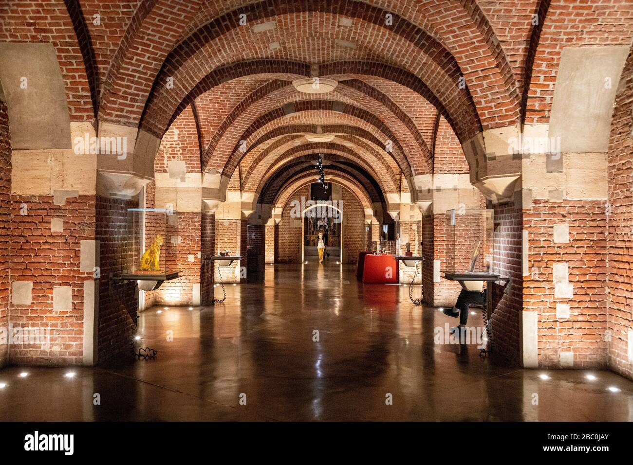 VAULTED BASEMENT IN ANTIQUE BRICKS, FINE ARTS PALACE, LILLE, NORD ...