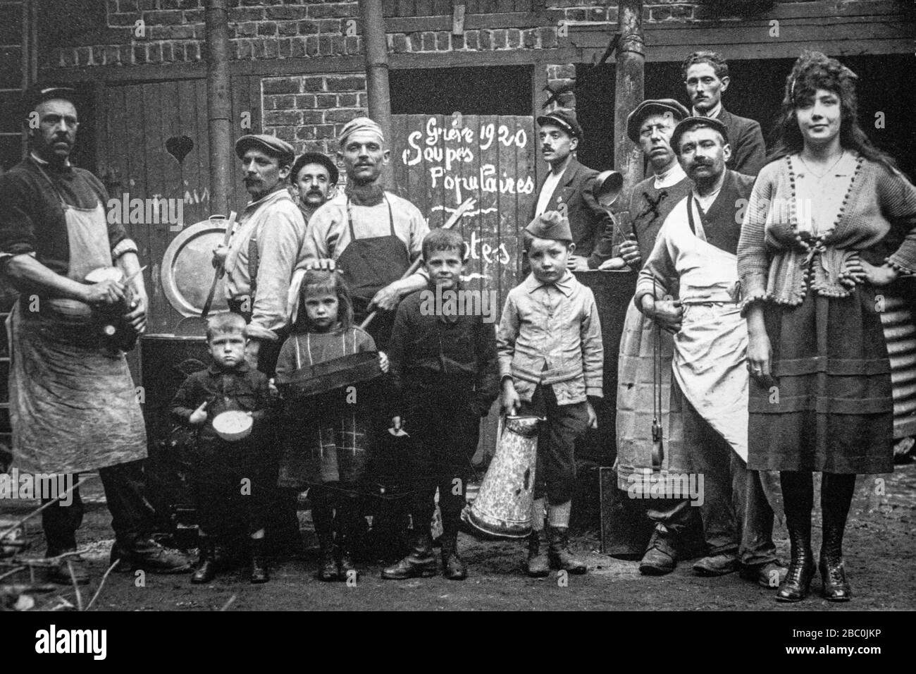 THE STRIKES OF 1920 WITH THE DISTRIBUTION OF SOUP FOR THE PORREST ...