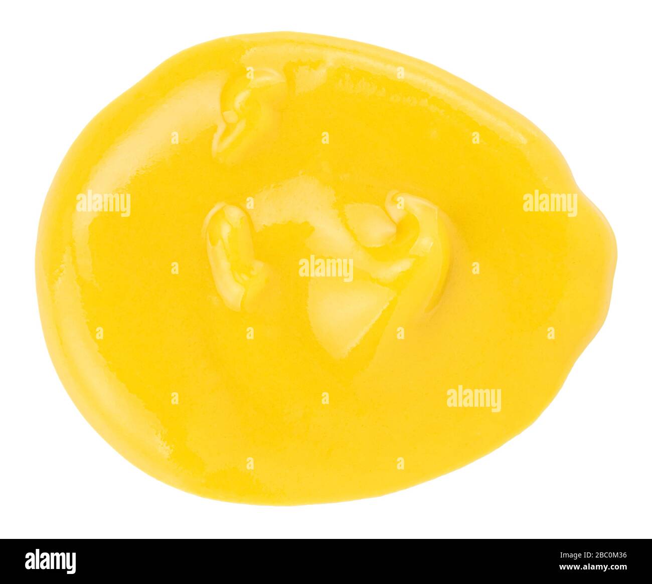 Mustard sauce, splash isolated on white background with clipping path ...