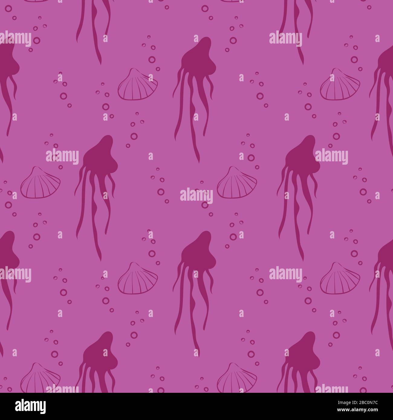 Pink seashells Stock Vector Images - Alamy