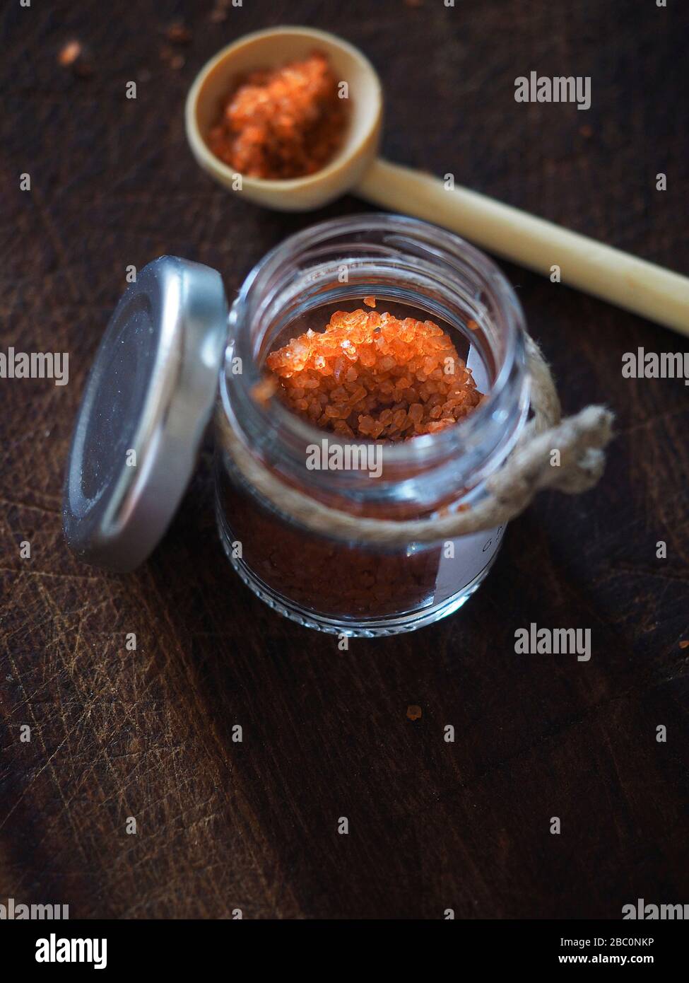 Hawaii volcanic red salt Stock Photo - Alamy