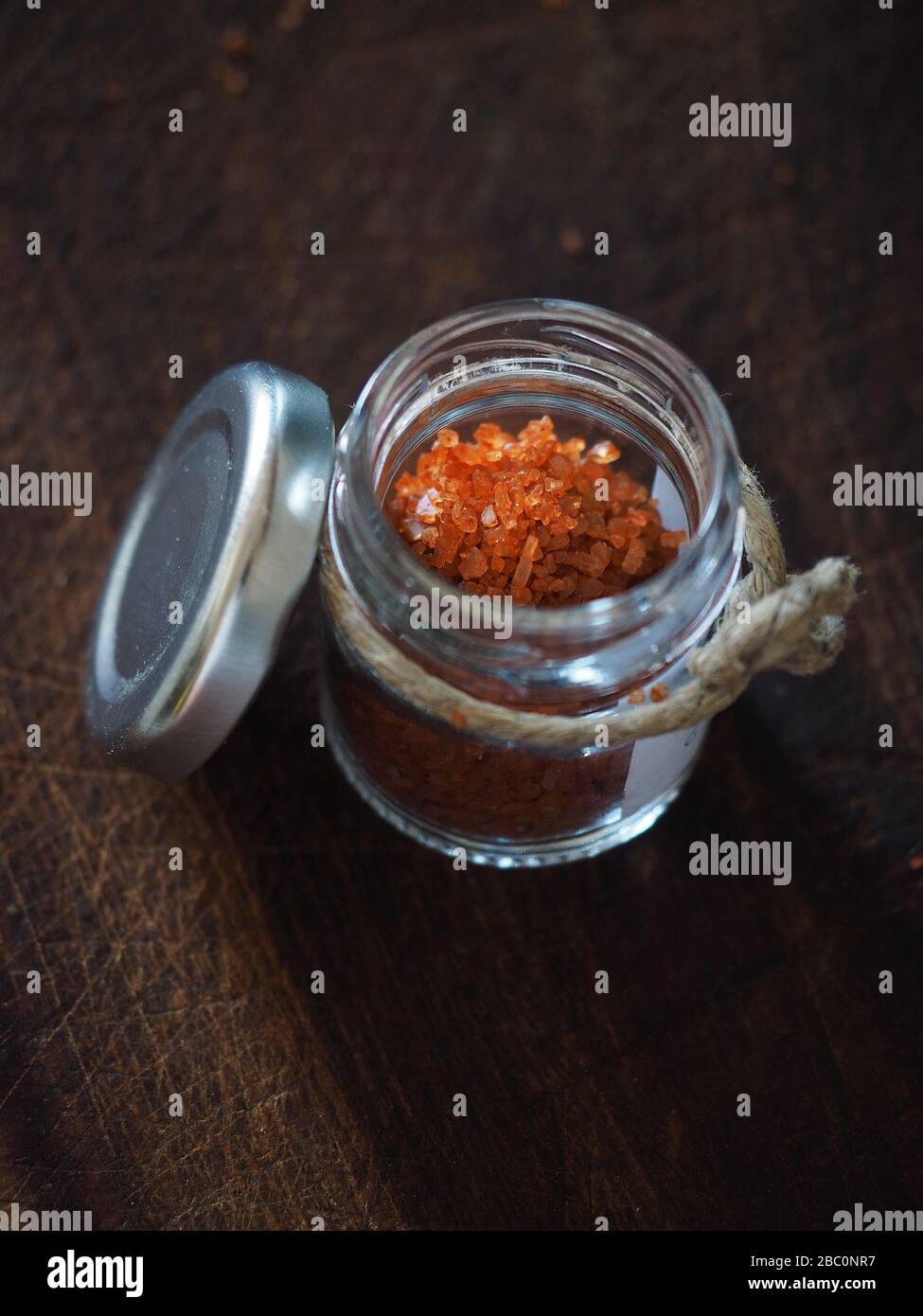 Hawaii volcanic red salt Stock Photo - Alamy