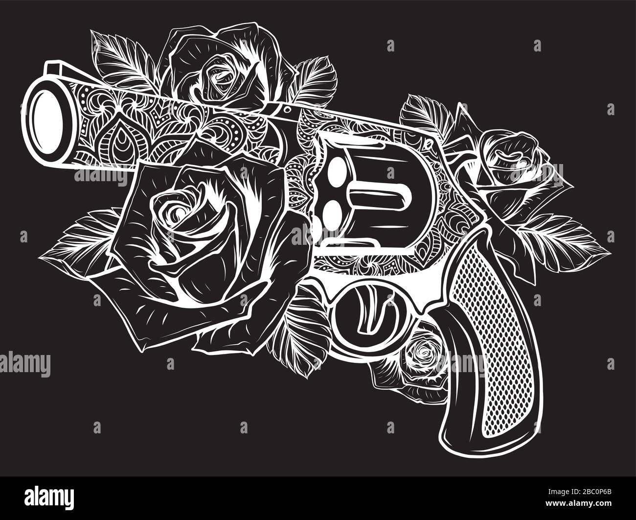 Colt Revolver Tattoo