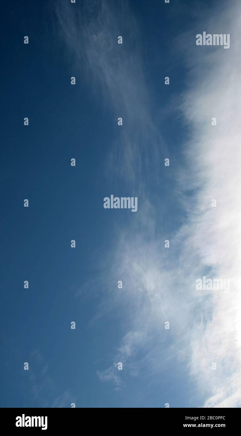 blue sky and white clouds, Ulanow, Poland Stock Photo - Alamy