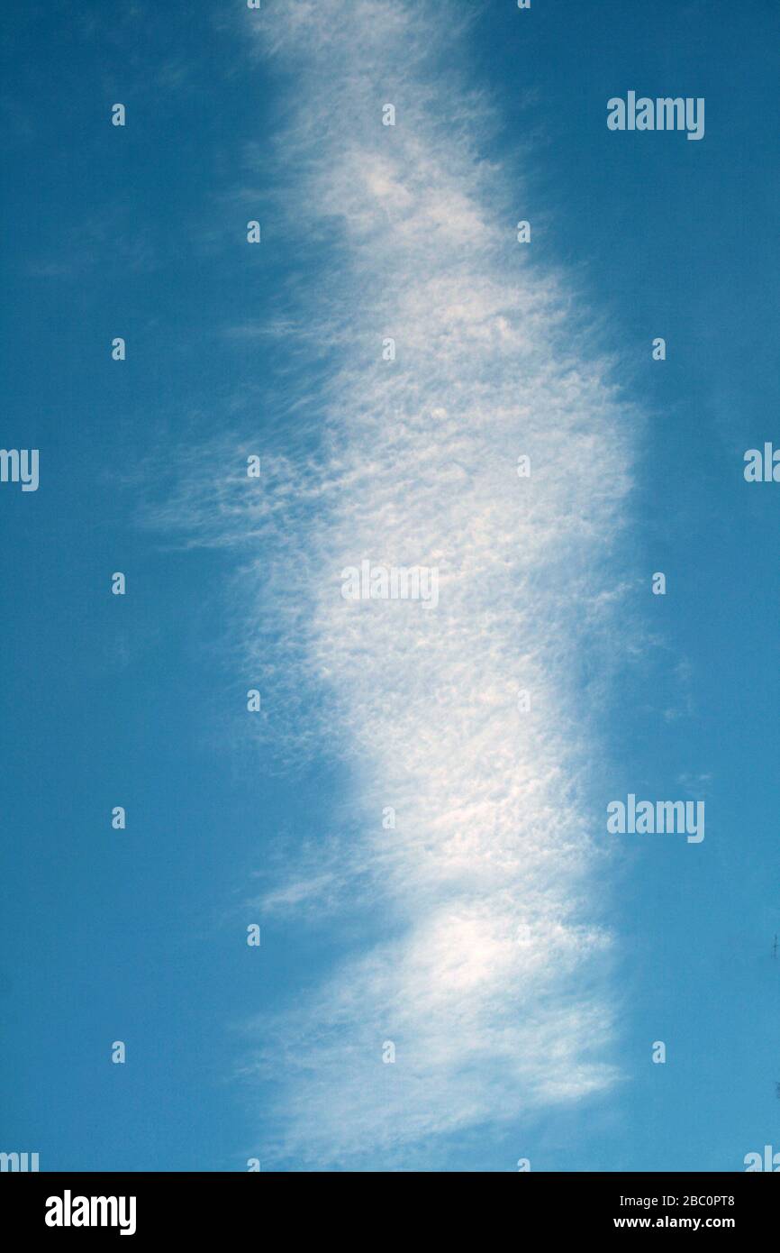 blue sky and white clouds, Ulanow, Poland Stock Photo - Alamy