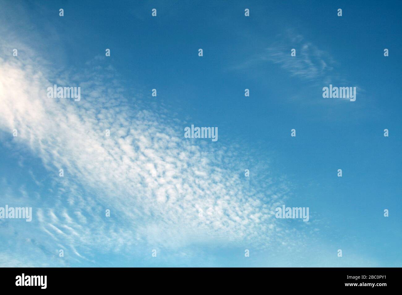 blue sky and white clouds, Ulanow, Poland Stock Photo - Alamy