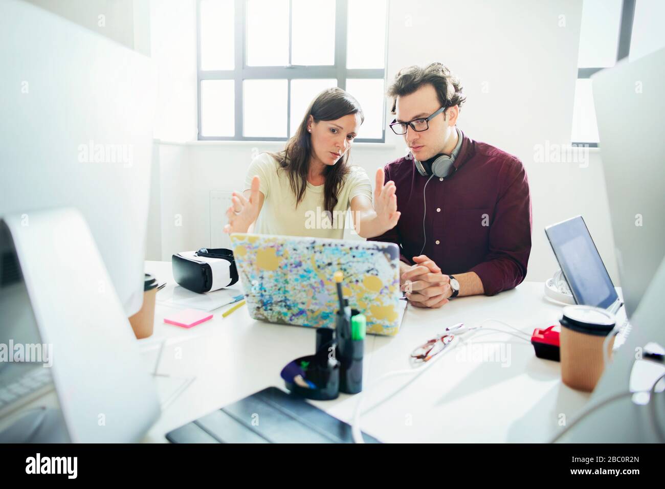 Brainstorm laptop hi-res stock photography and images - Alamy