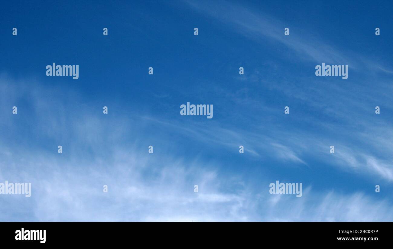 blue sky and white clouds, Ulanow, Poland Stock Photo - Alamy