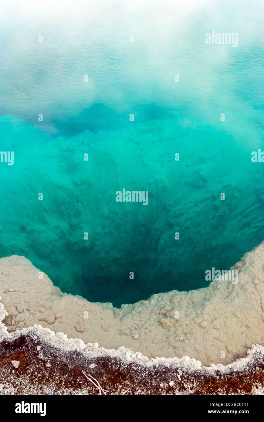 Abyss Pool in the West Thumb Geyser Basin of Yellowstone National Park ...