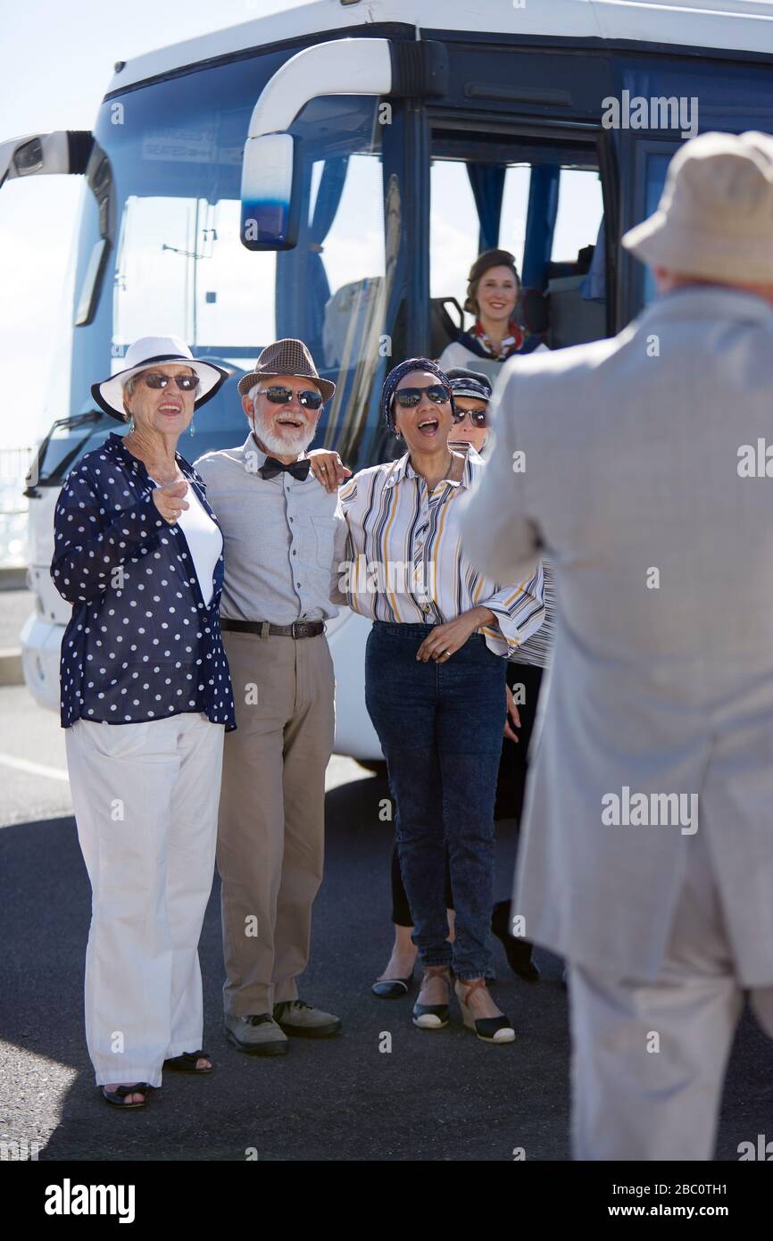 Group active tourists stand hi-res stock photography and images - Alamy