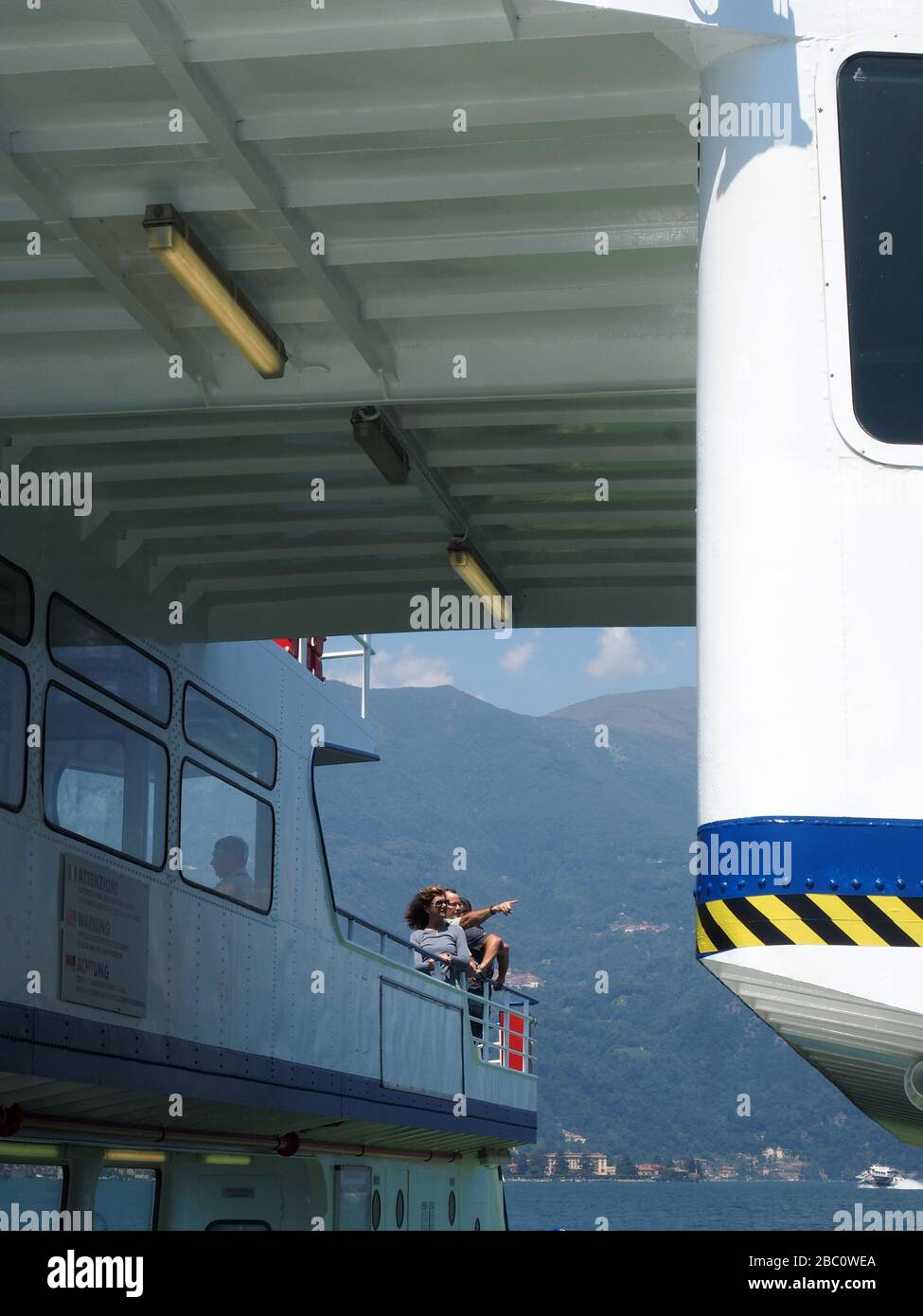 Ferry boat from Menaggio to Bellagio, Como Lake, Lombardy, Italy ...