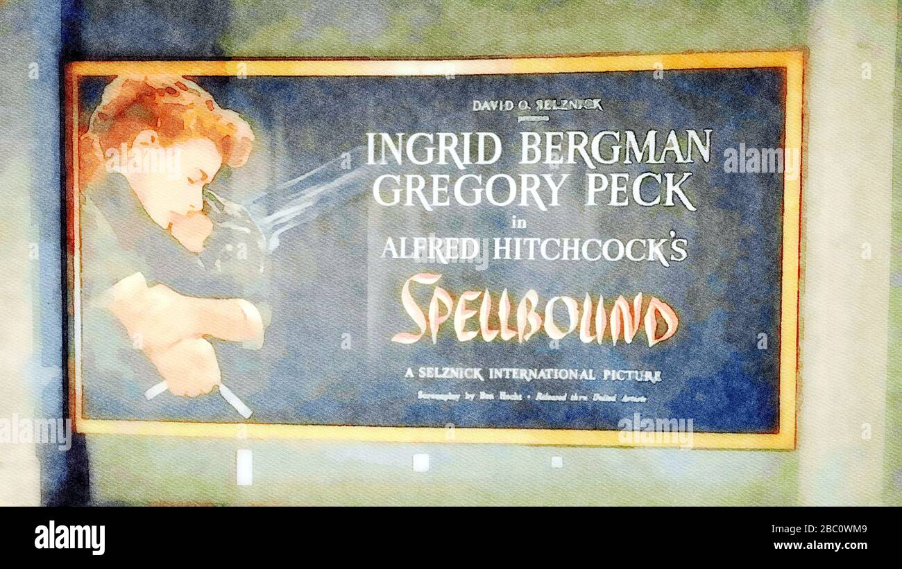 Museum of cinema, ancient poster for a classic film from 1900 Stock ...