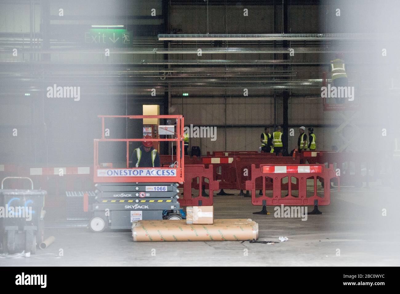 Pictured: Glasgow, UK. 2nd Apr, 2020. Pictured: Scenes showing the set ...