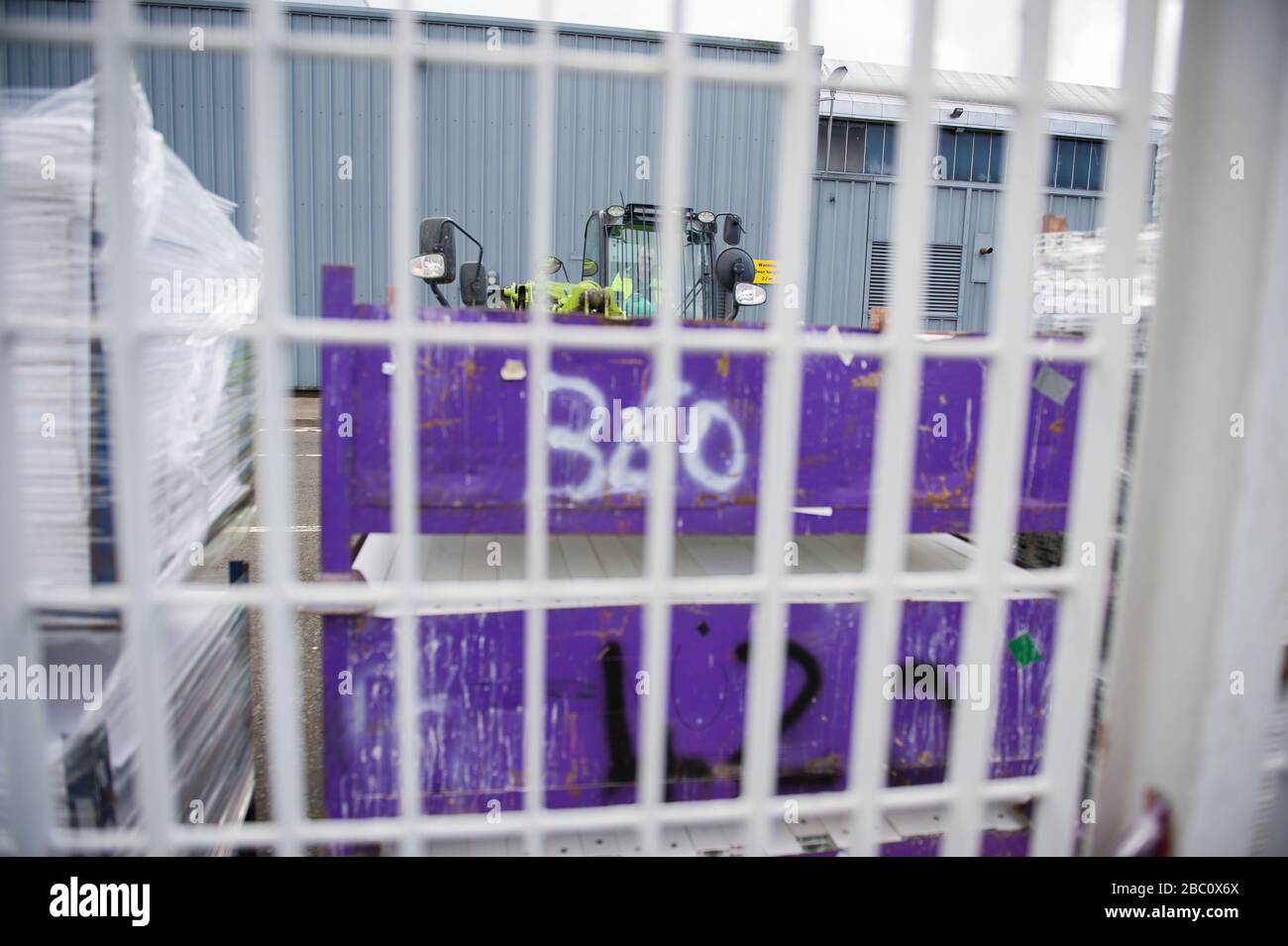 Pictured: Glasgow, UK. 2nd Apr, 2020. Pictured: Scenes showing the set ...