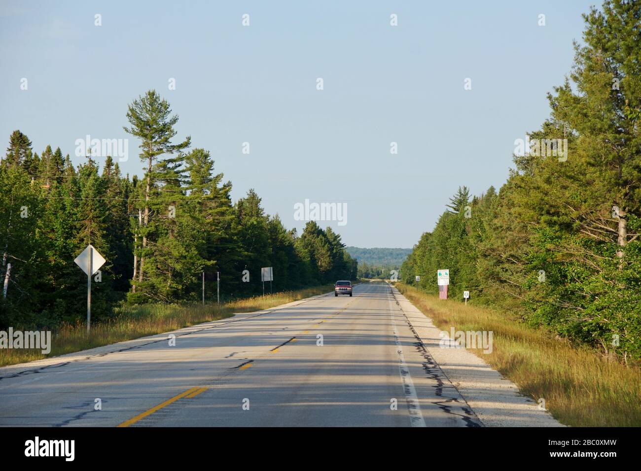 Driving in michigan highway hi-res stock photography and images - Alamy