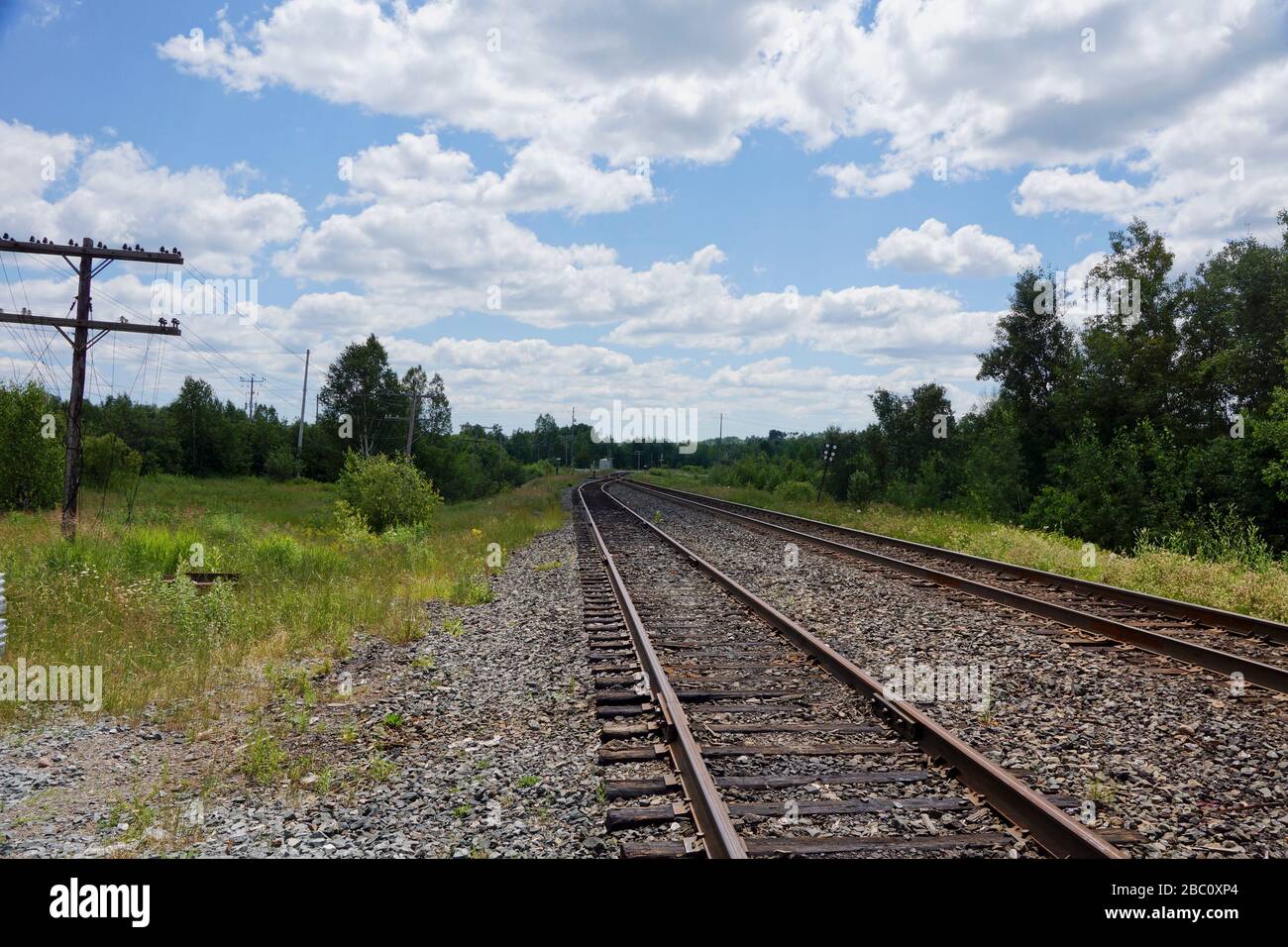 Northern ontario train track hi-res stock photography and images - Alamy