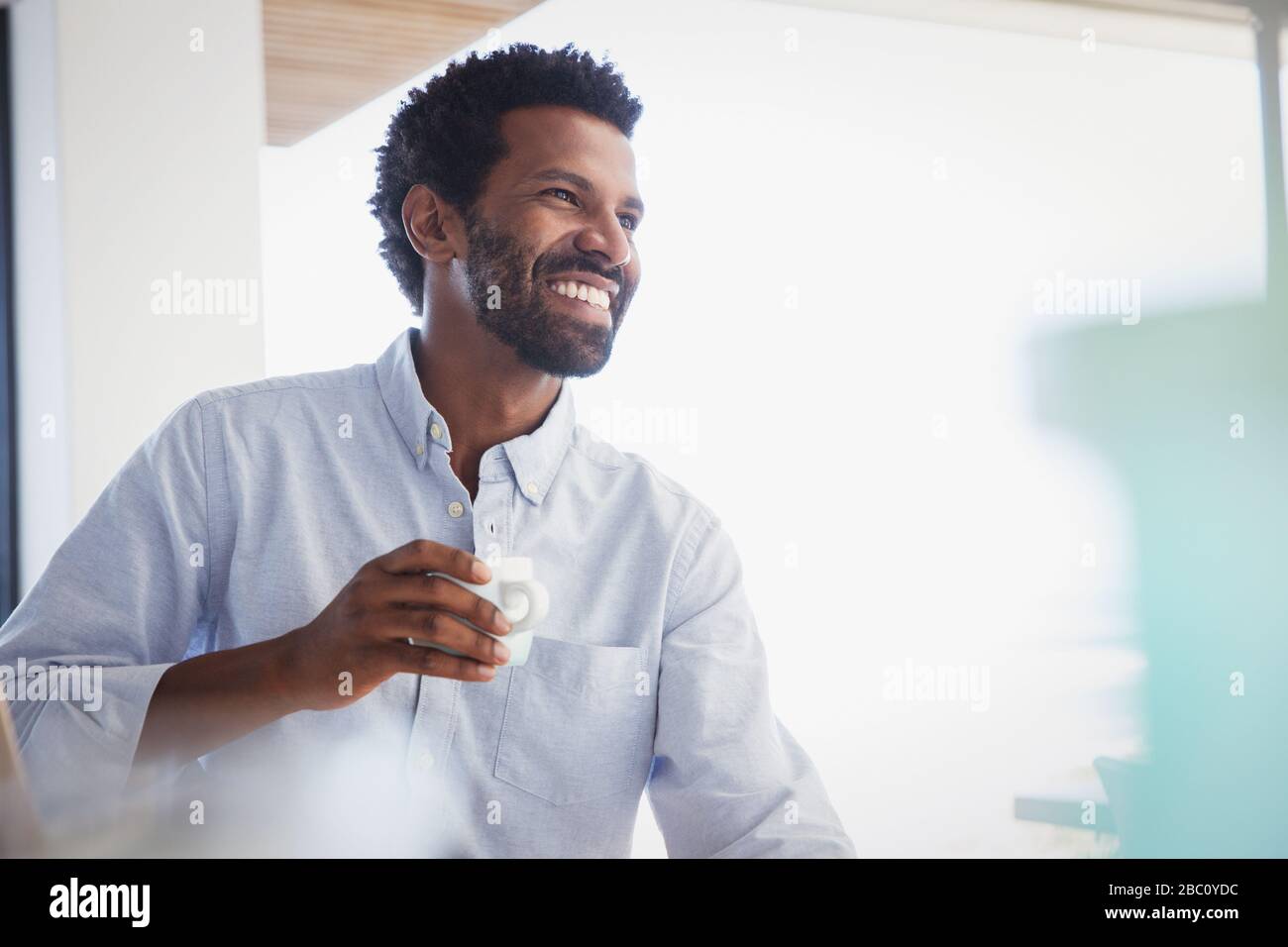 Enthusiastic african man hi-res stock photography and images - Alamy