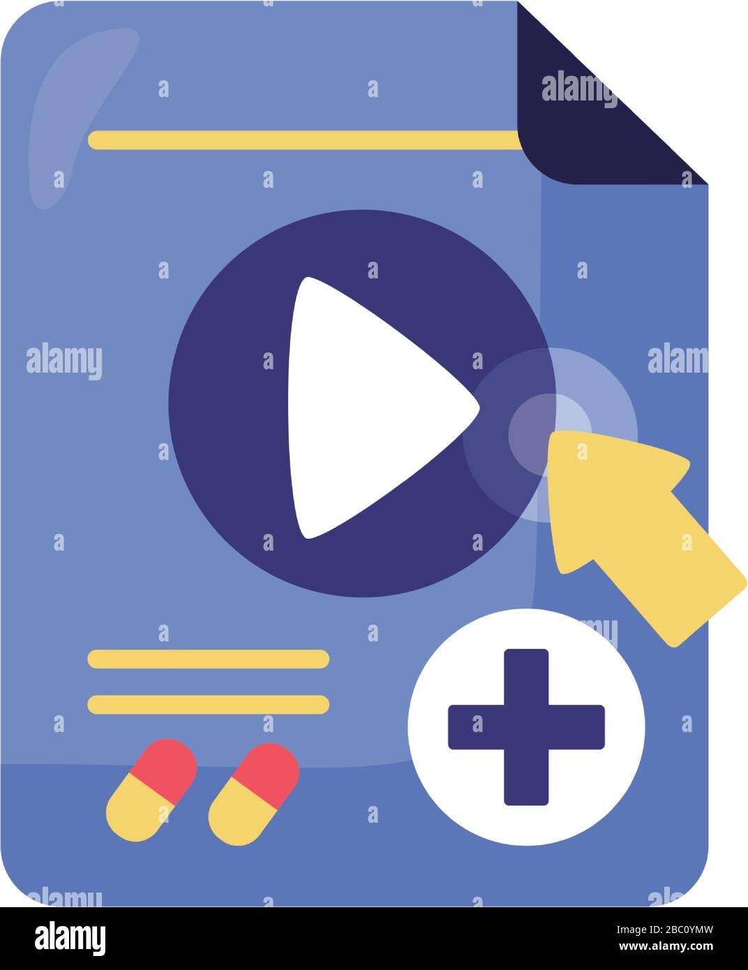 cursor mouse with medical order health online detaild style Stock ...