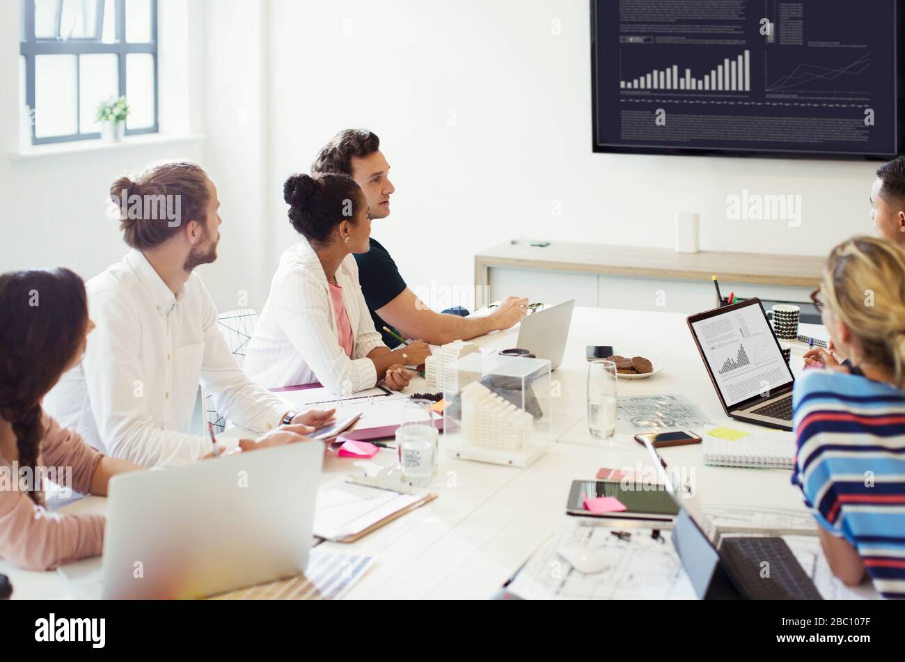 Business people planning in conference room meeting Stock Photo - Alamy