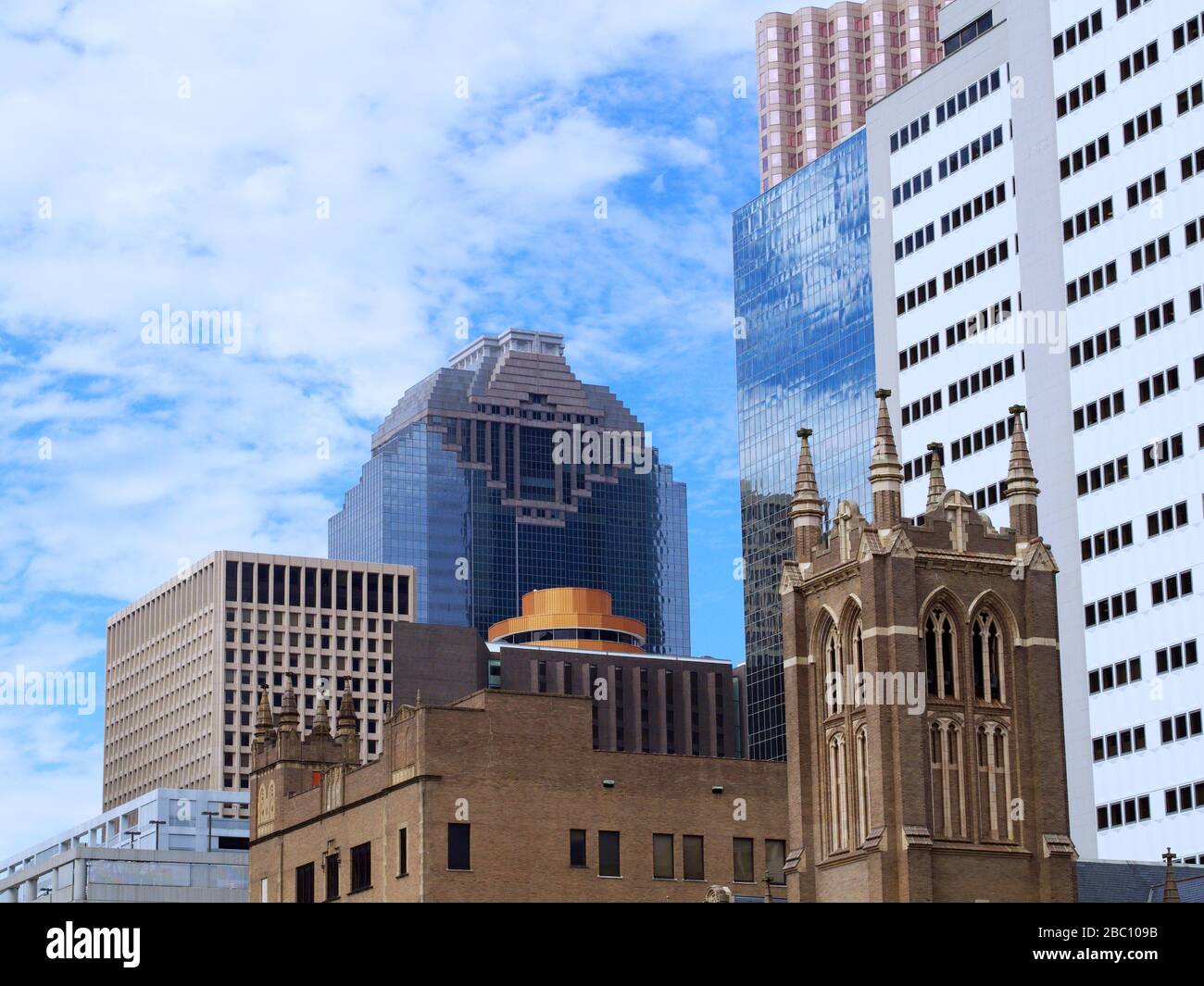 Aerial view downtown houston texas hi-res stock photography and images ...