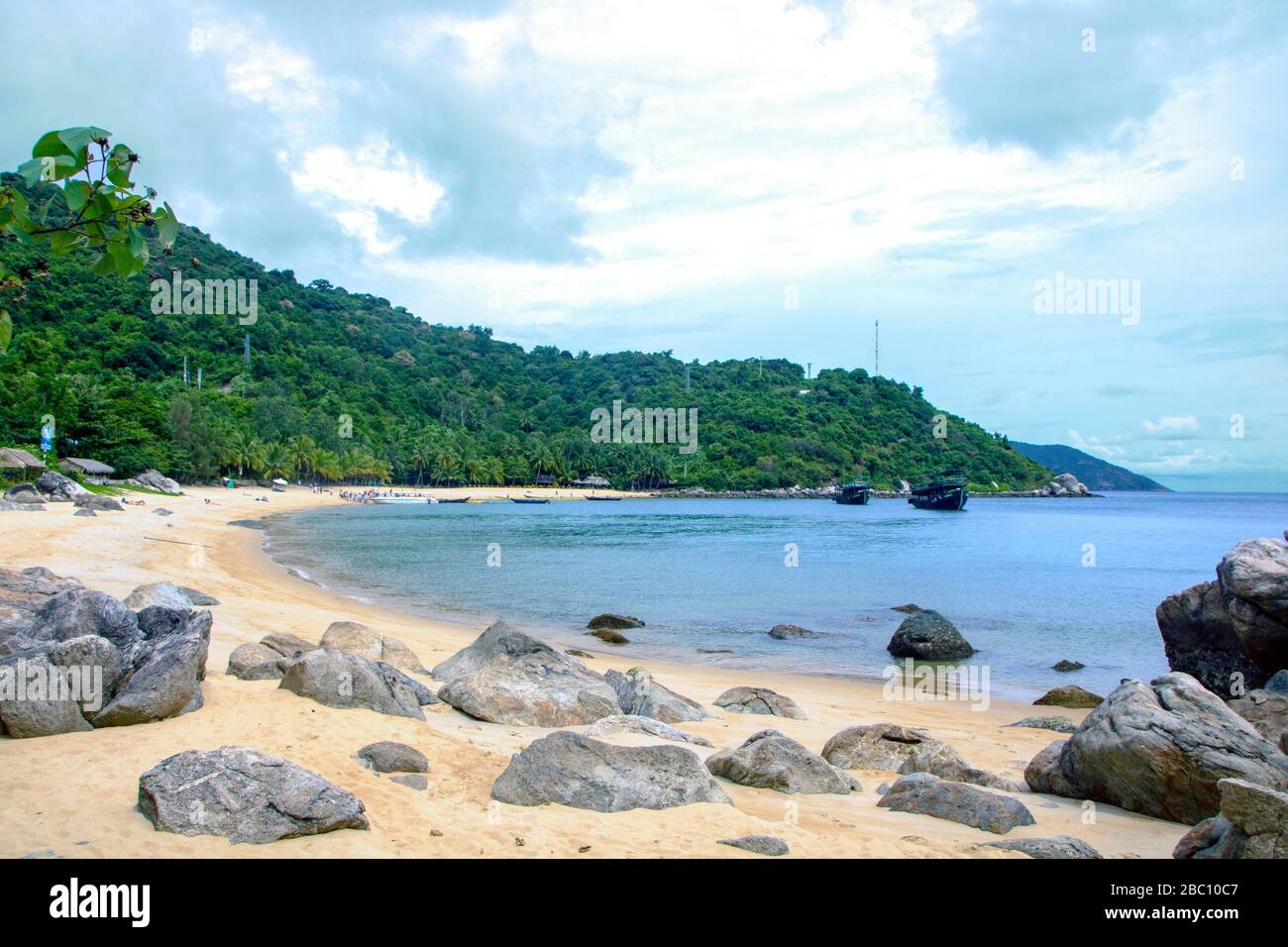 beach in the island of Cu Lao Cham, one of the Cham islands in Vietnam ...
