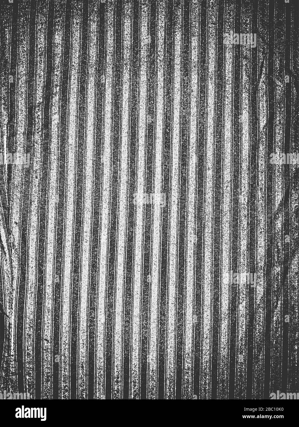 Distress grunge vector textures of fabric. Black and white background ...