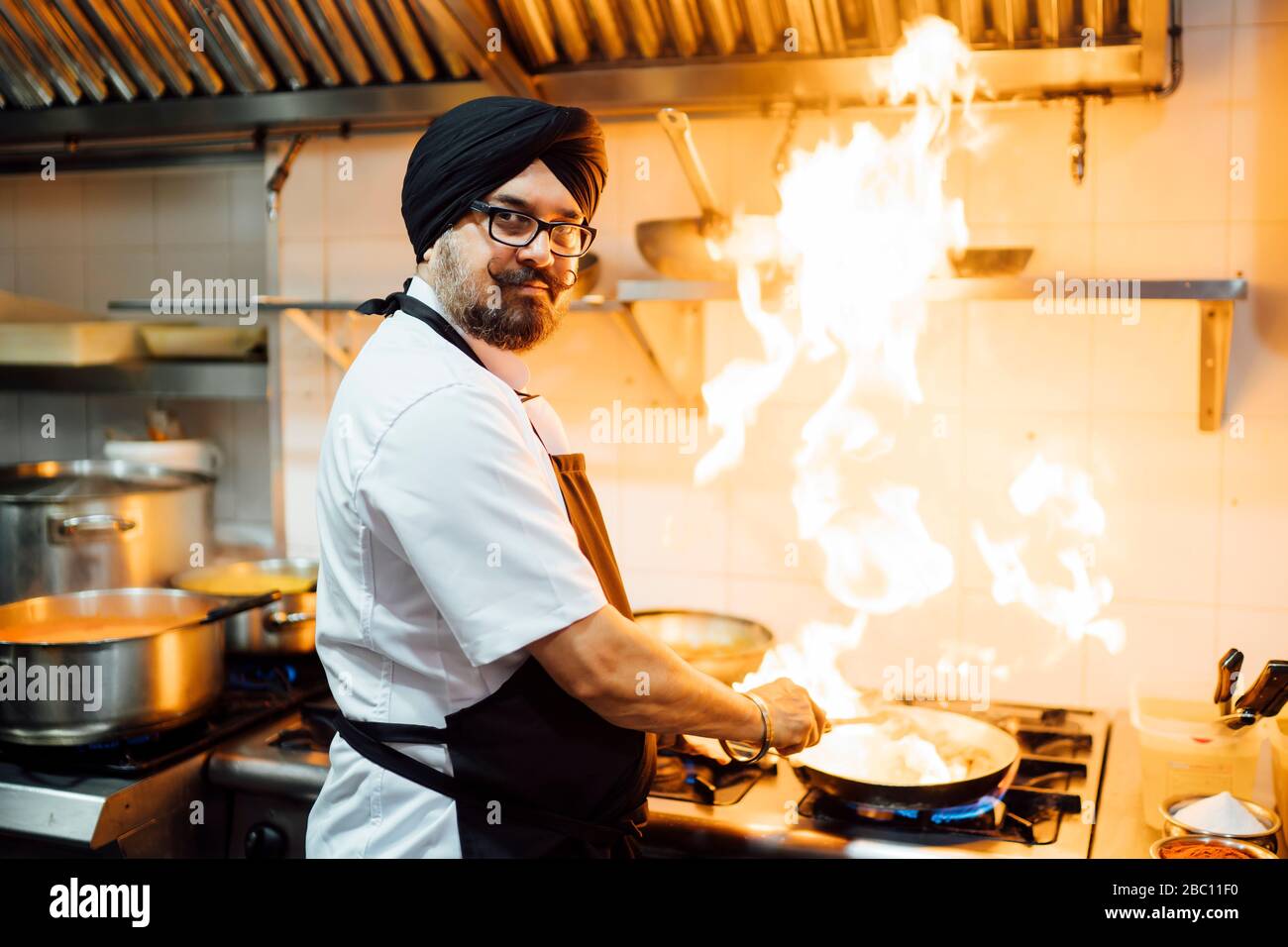 Indian Chef Cooking Food
