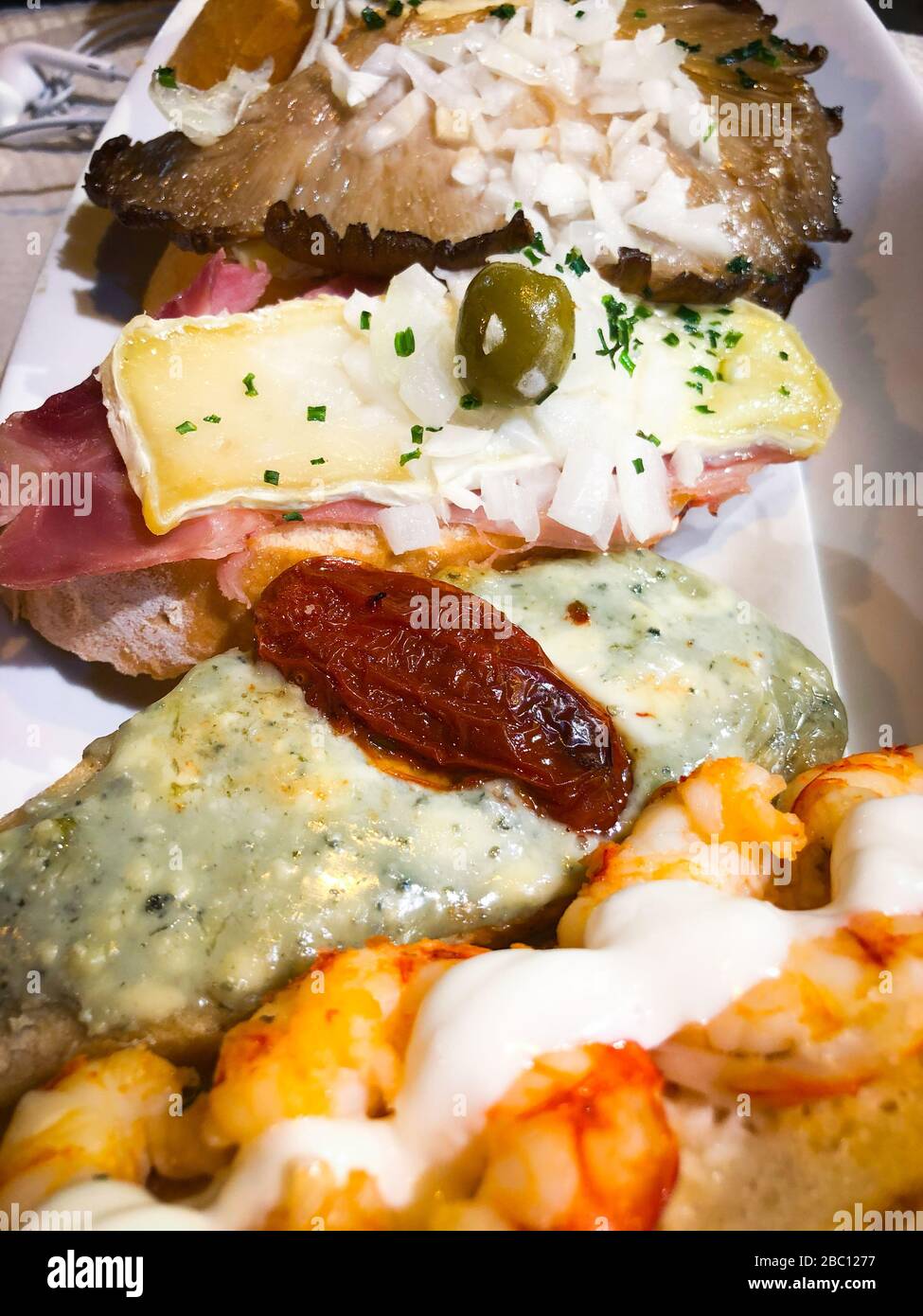 Antipasto appetizer ingredients variety hi-res stock photography and ...