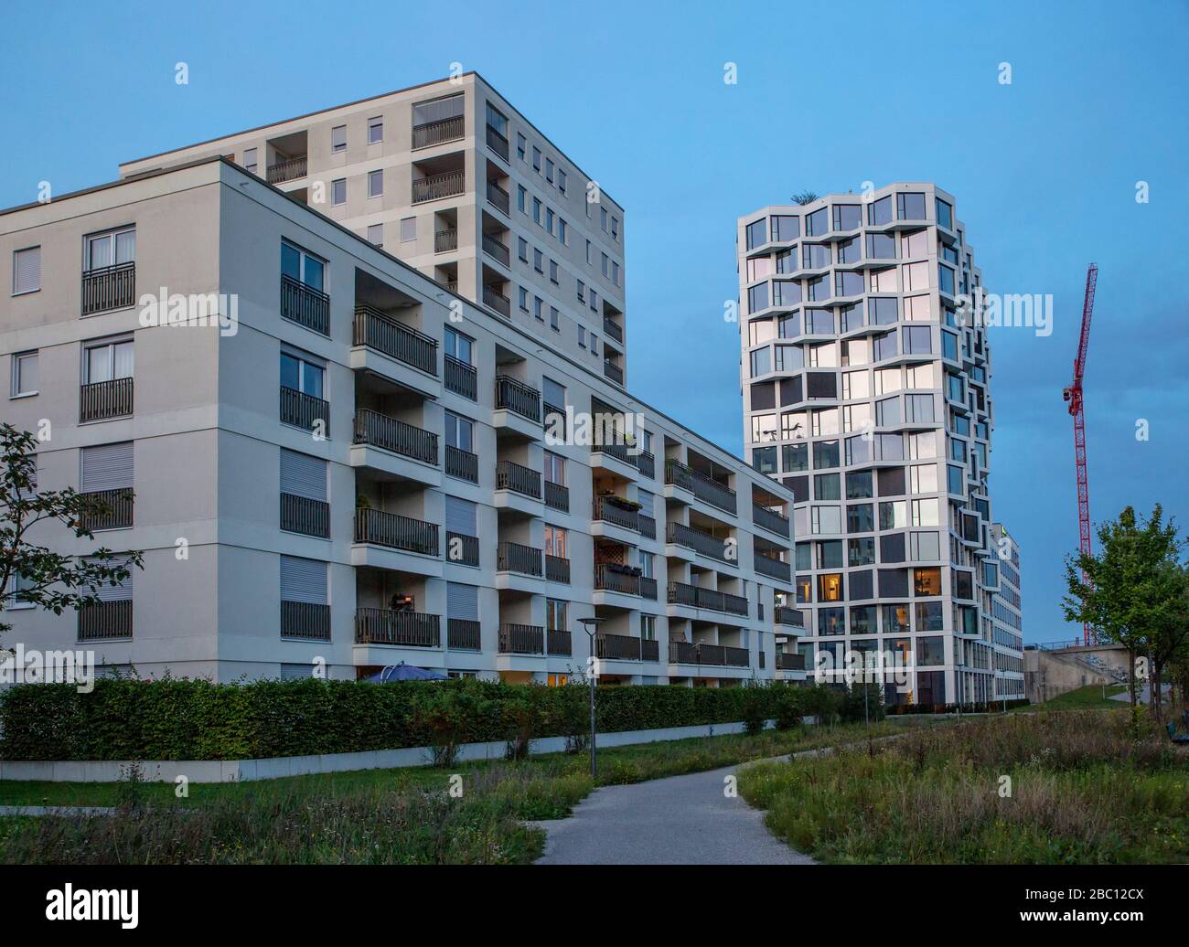 High rise building residential area residential buildings hi-res stock ...