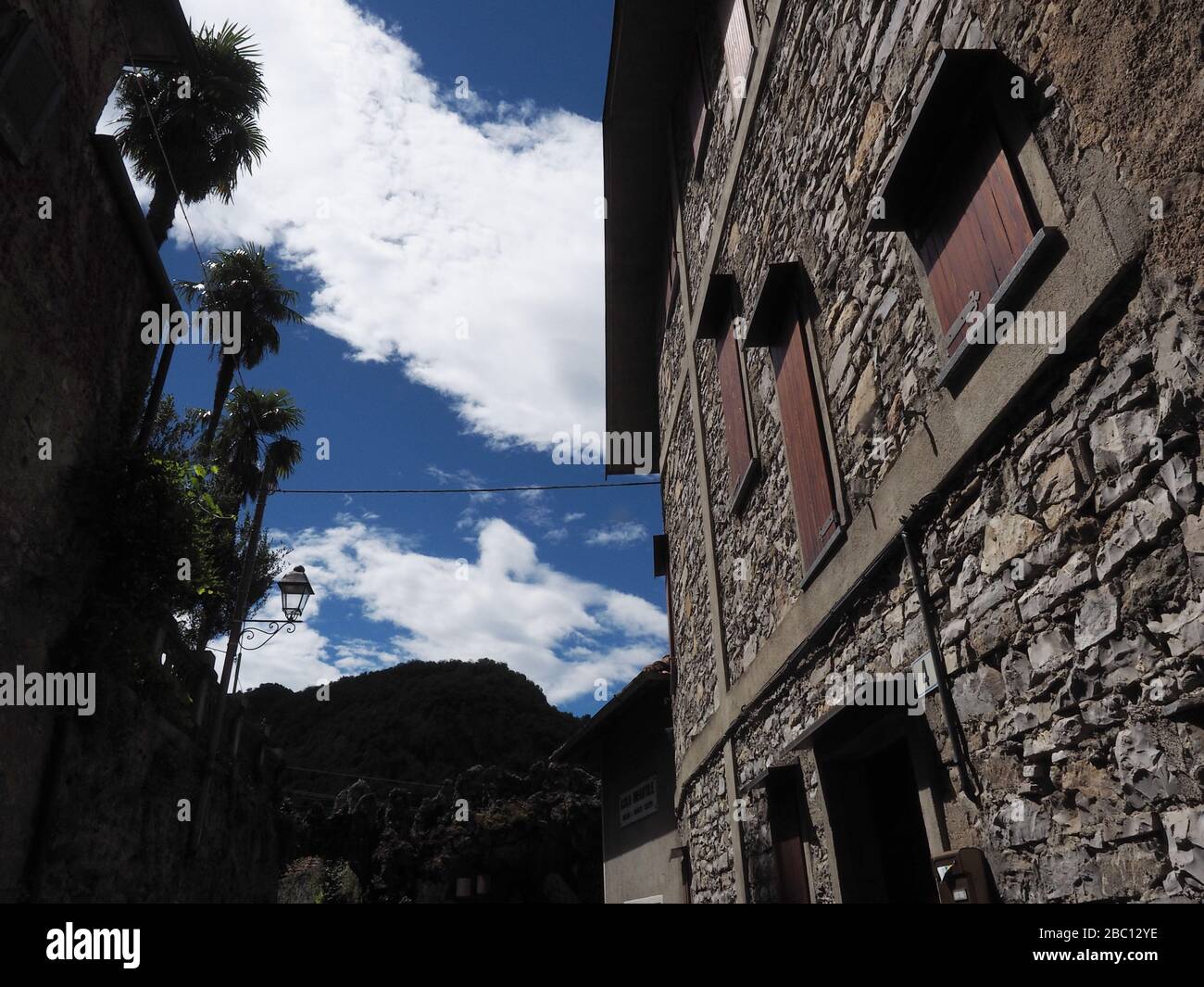 Historical center, Perledo village, Como Lake east coast, Lombardy ...