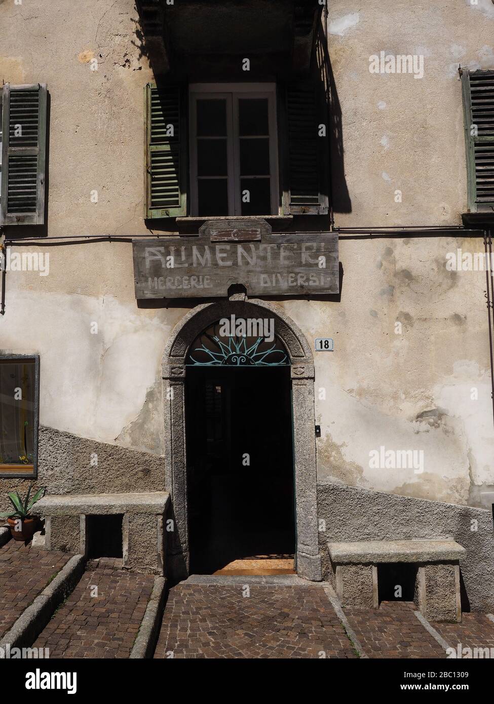 Historical center, Perledo village, Como Lake east coast, Lombardy ...