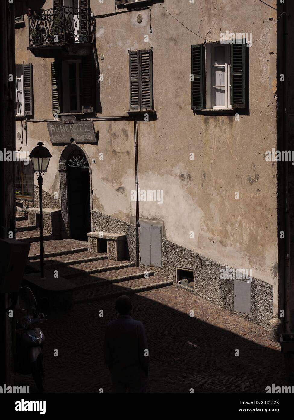 Historical center, Perledo village, Como Lake east coast, Lombardy ...