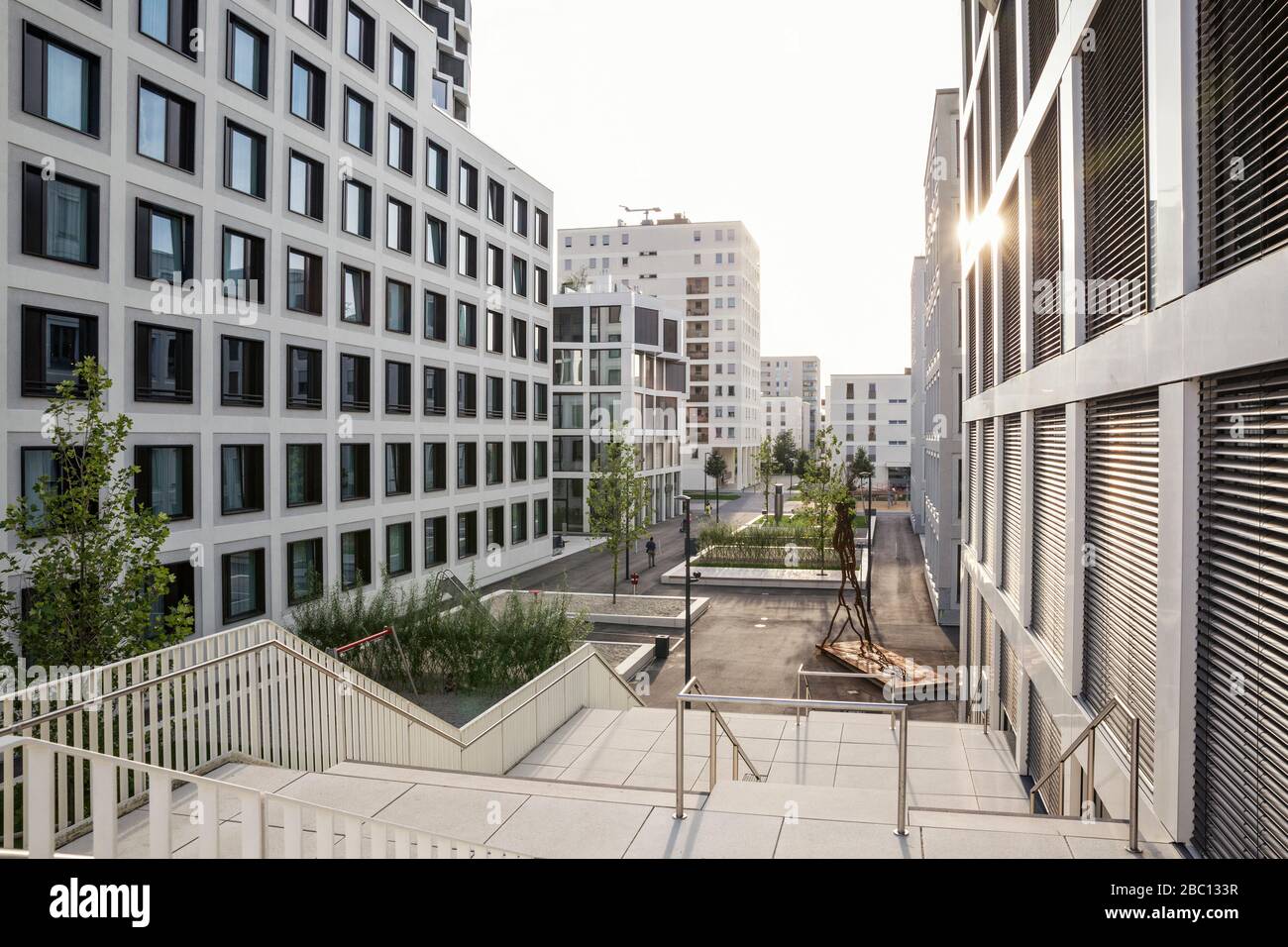 Modern high-rise residential building in Munich, Germany Stock Photo ...