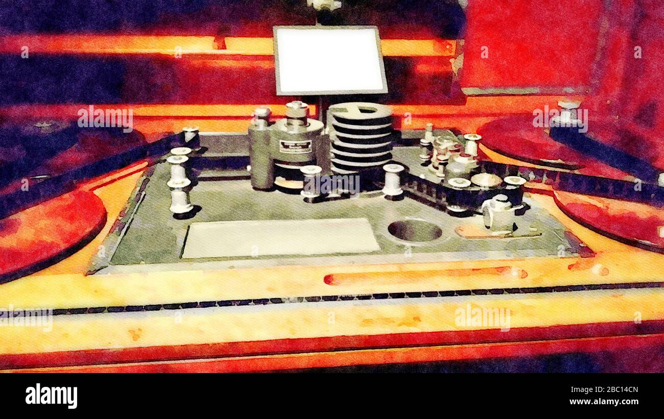 Museum of cinema, machine for editing films dating back to the early ...