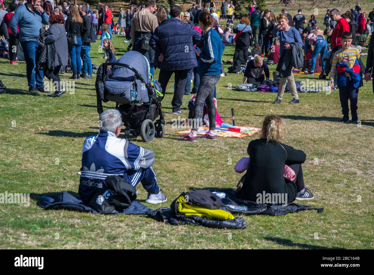 People relaxing in the park, outdoors, human outside, natural ...