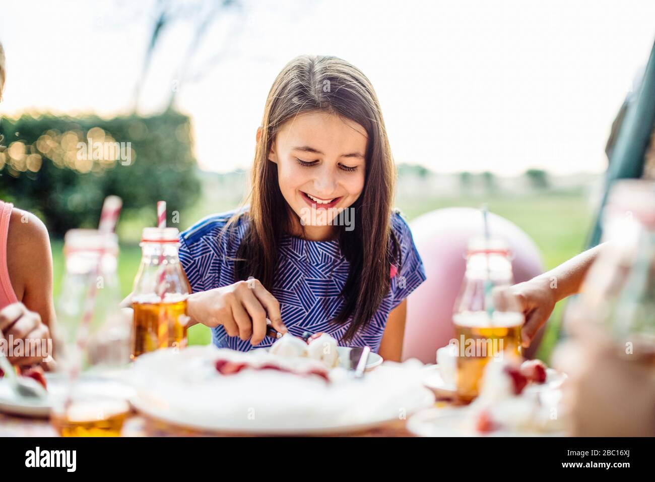 Girl eating cake fork hi-res stock photography and images - Alamy